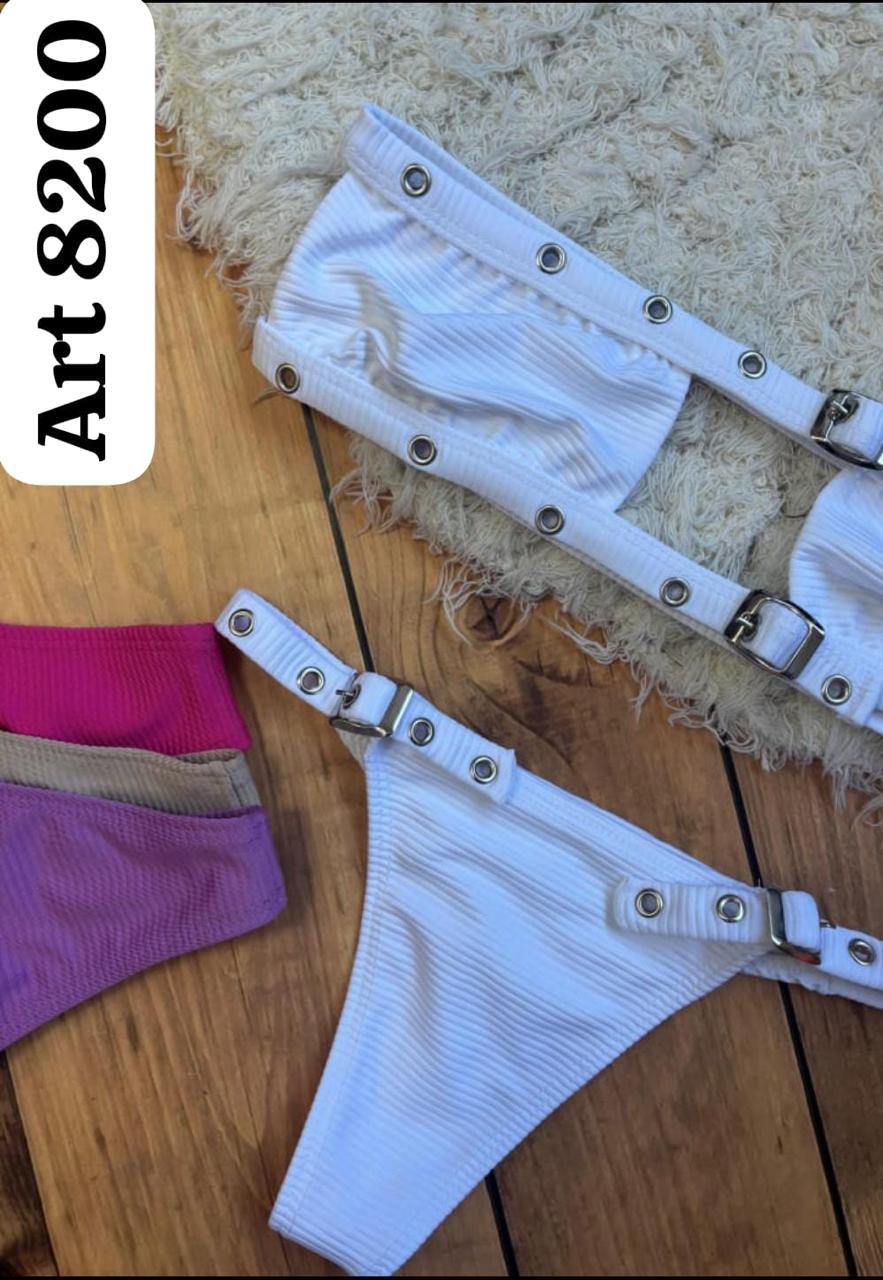Bikini strapless con herraje y colaless. – lenceriabalas.com.ar